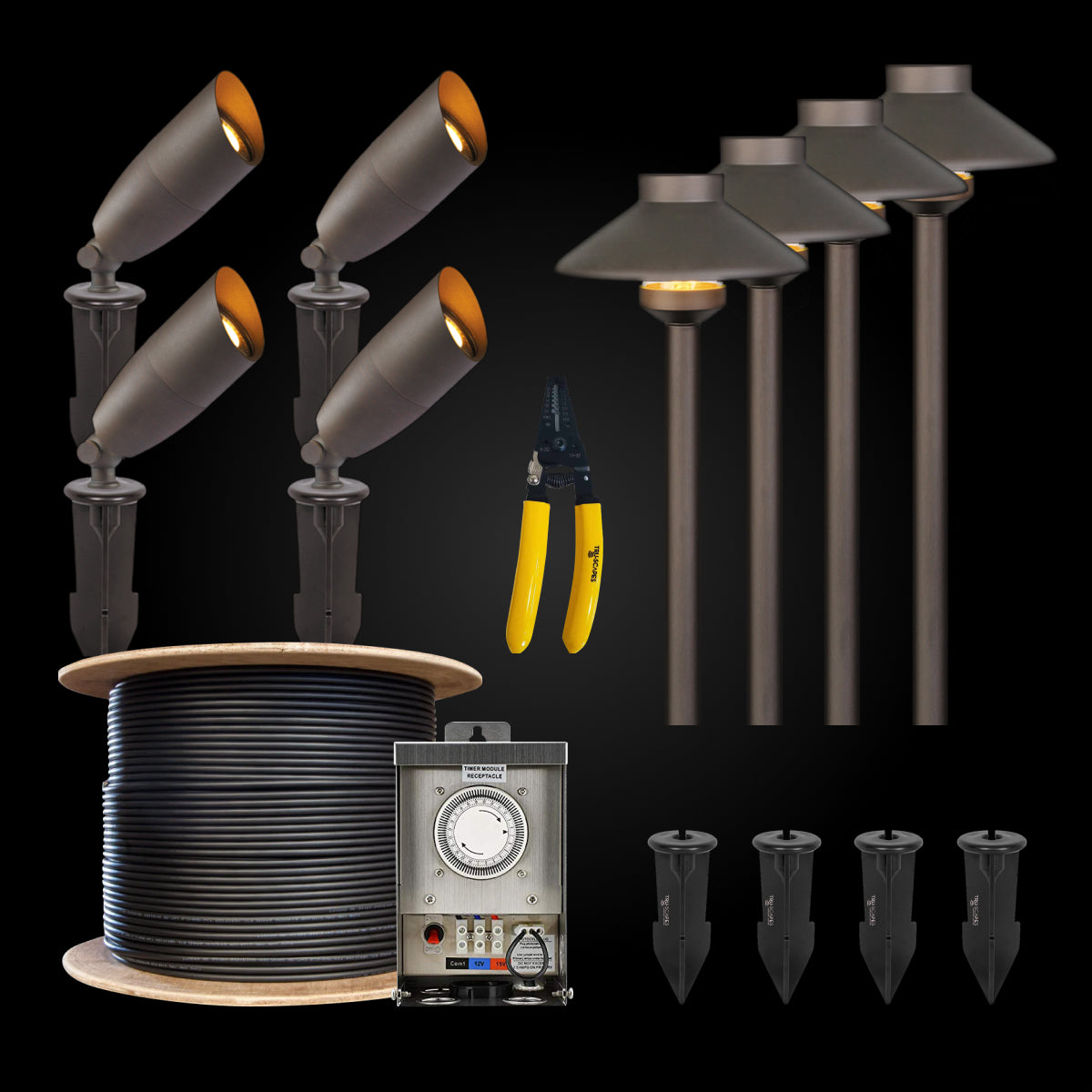 Do-It-Yourself Combo Lighting Kit | The Hardscape Exchange