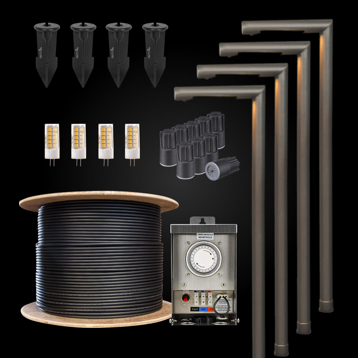 Do-It-Yourself Pathway Lighting Kit | The Hardscape Exchange